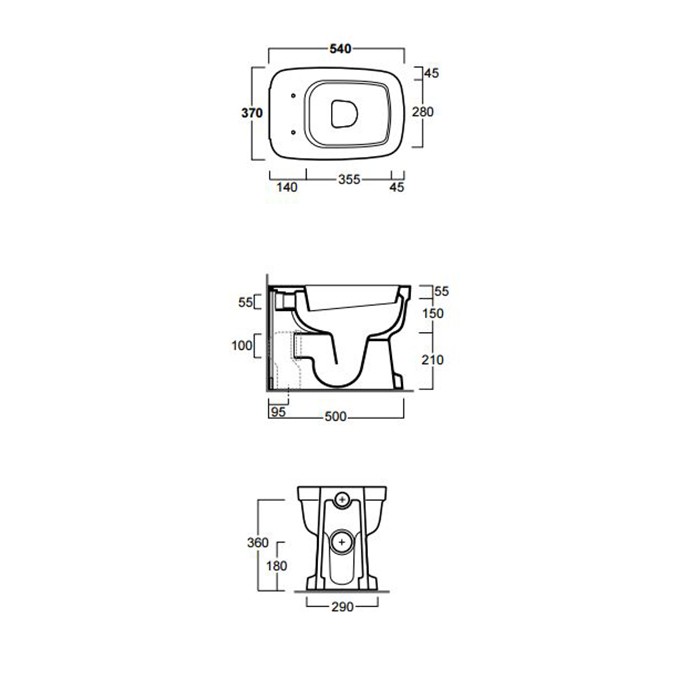 Унитаз SIMAS EVOLUTION Напольный цвет белый EVO01